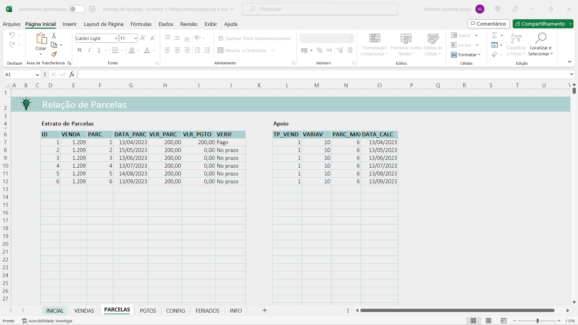 Planilha de Vencimento - Excel Genial