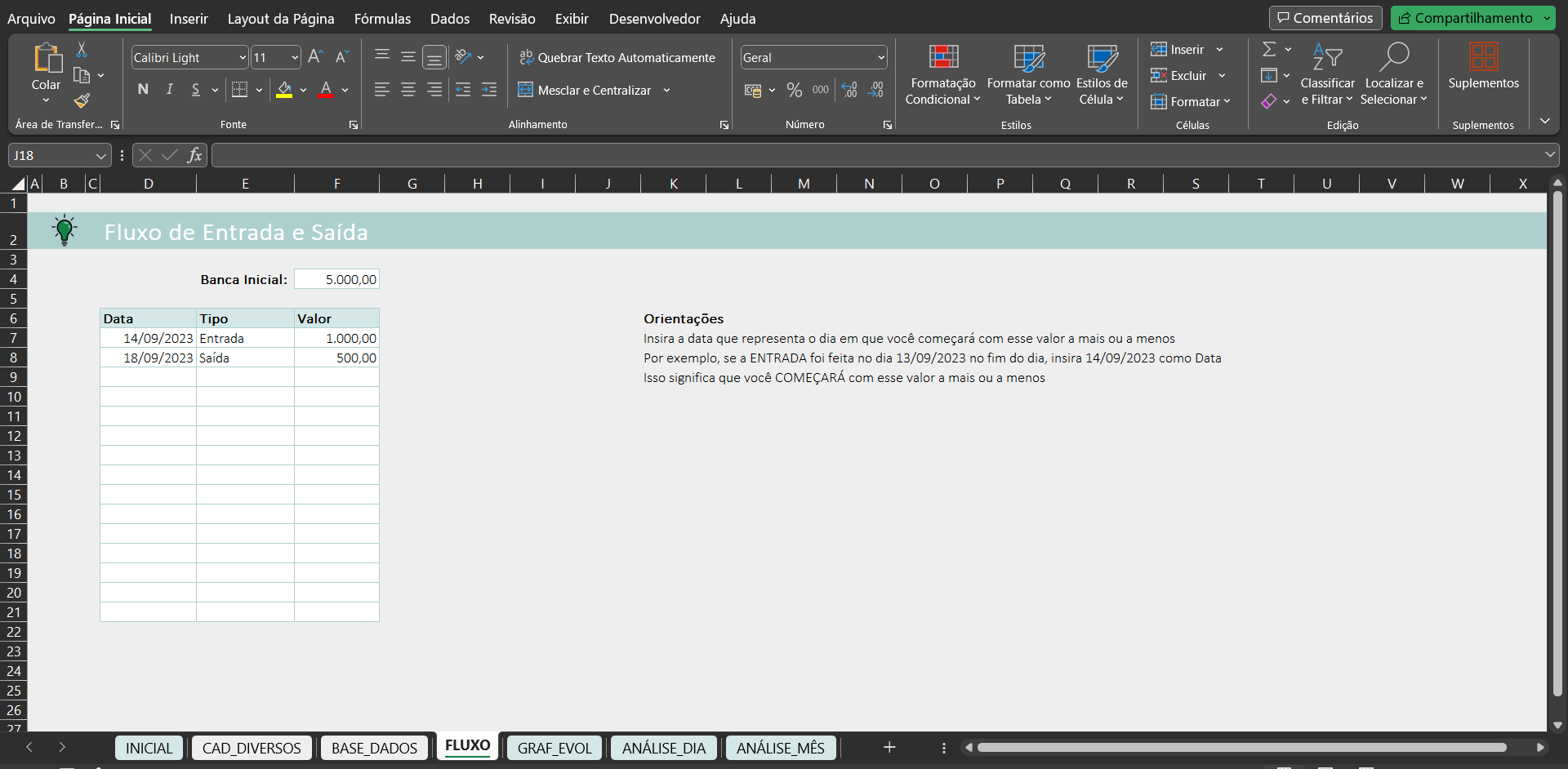 Planilha Gestão de Banca - Excel Genial