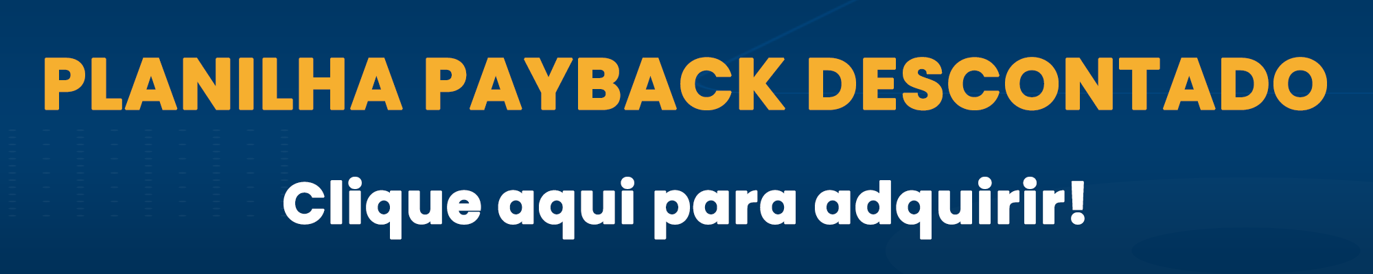 Payback Descontado - Excel Genial